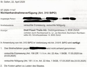 Orell Füssli: Schlappe gegen Ex-Kadermann – Inside Paradeplatz